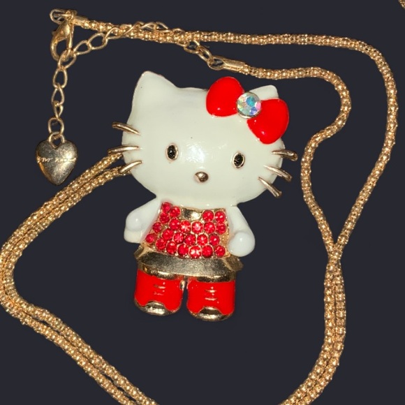 Hello Kitty | Jewelry | New Vintage 3d Adorable Hello Kitty Sparkling ...